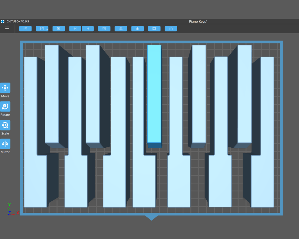 Piano Keys STL - 3D Print File - DIY Print and Paint